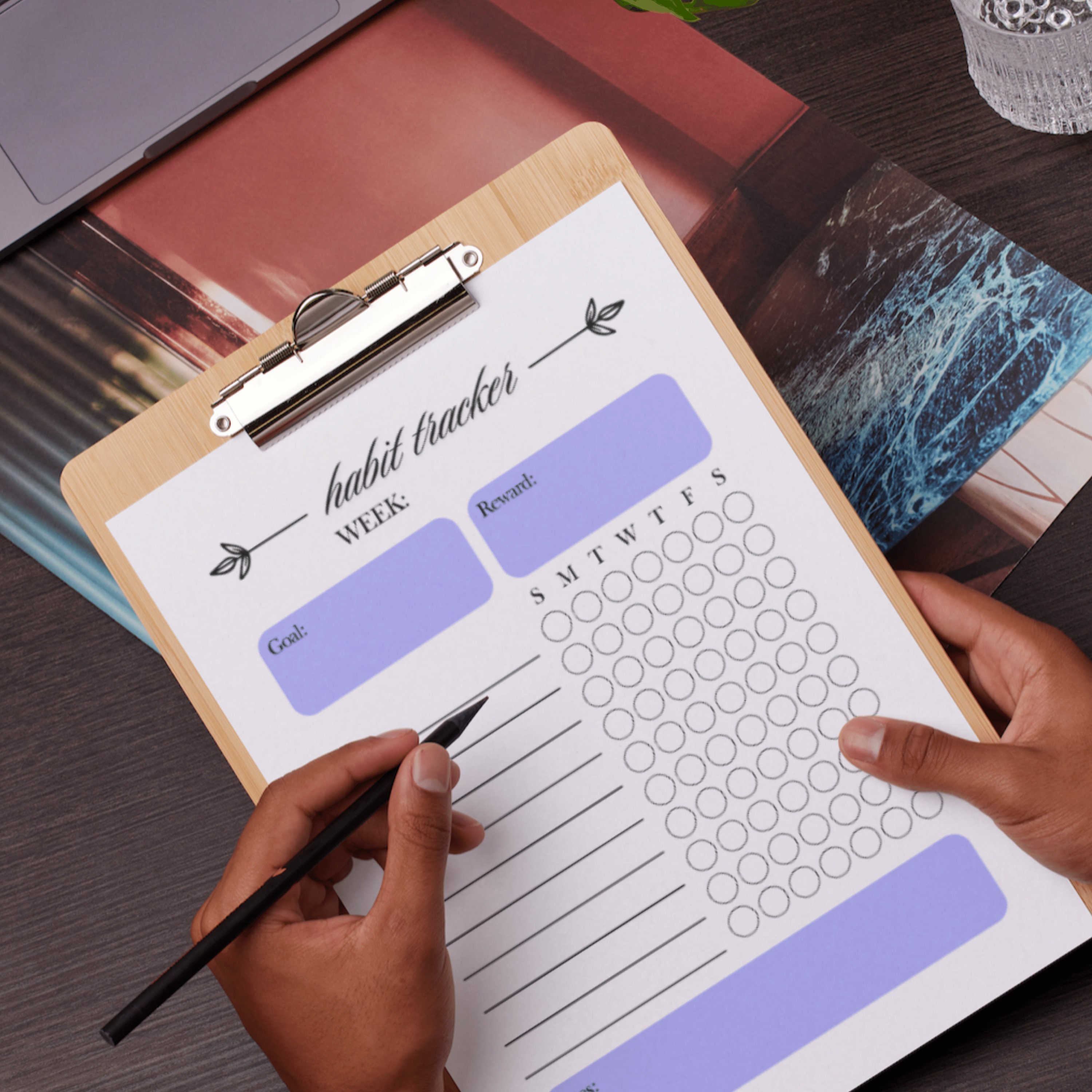 Weekly Habit Tracker: Printable Planner for Consistent Progress Daily ...