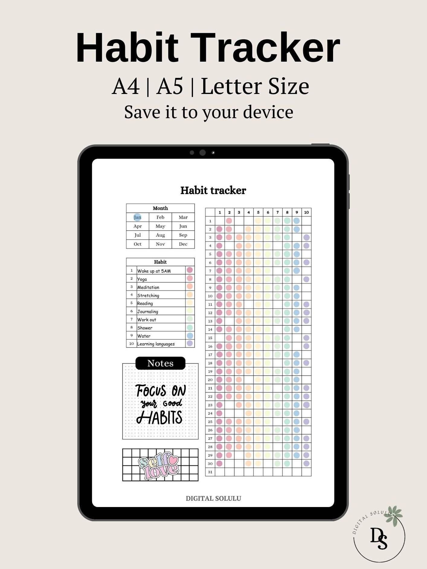 Monthly Habit Tracker: Achieve Goals With Monthly Tracking for ...