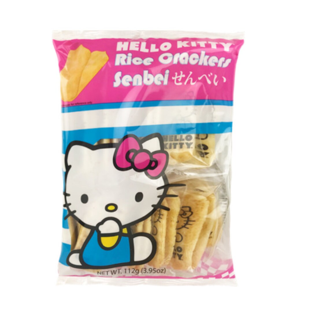 HELLO KITTY Rice Crackers Senbei 112g - Etsy