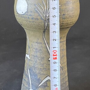 Japan Vintage Minimalist Ceramic Wabisabi Vase Ikebana Craft 1960 ...