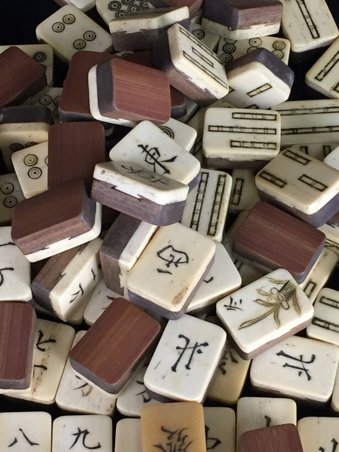 Japan Vintage Mahjong Tiles 1950 Tile-based Game - Etsy