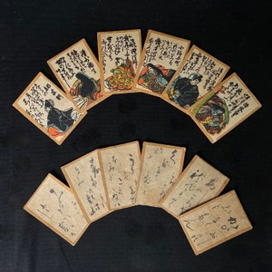 Japan Vintage Karuta Hyakunin Isshu Card Game 1920 Uta-garuta - Etsy