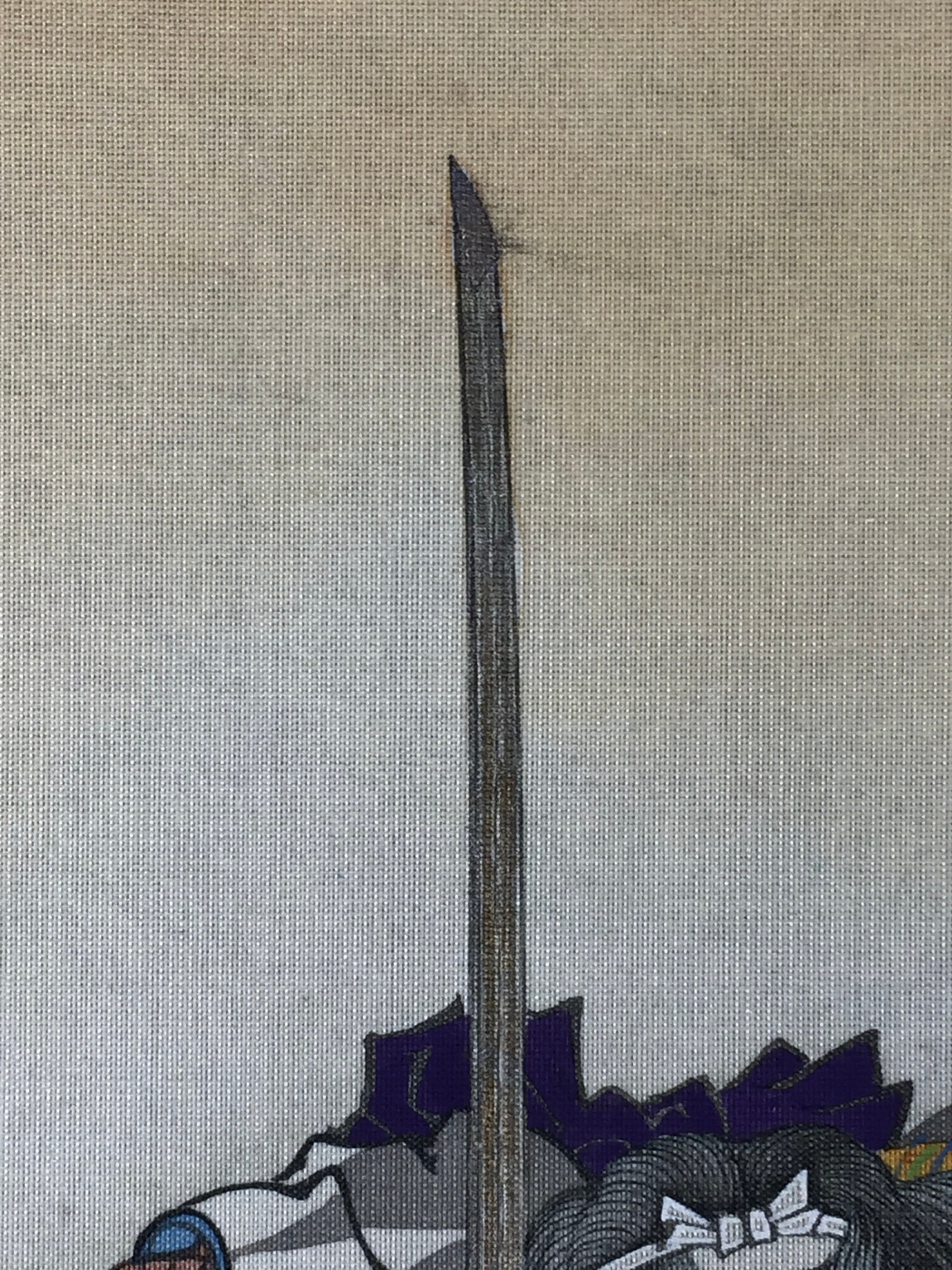 Japan Samurai Silk Painting the 47 Ronin Chushingura 1940 Miniature Art ...