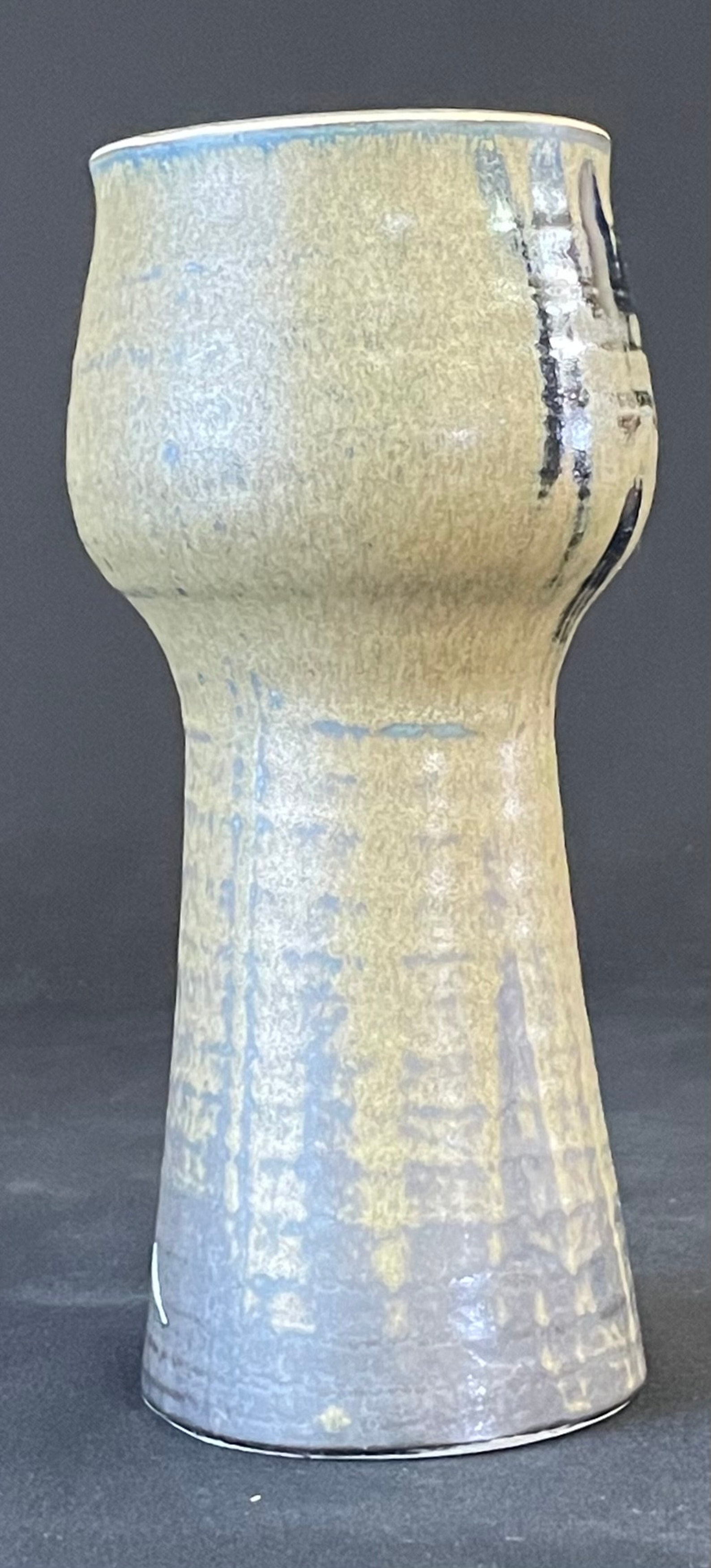 Japan Vintage Minimalist Ceramic Wabisabi Vase Ikebana Craft 1960 ...