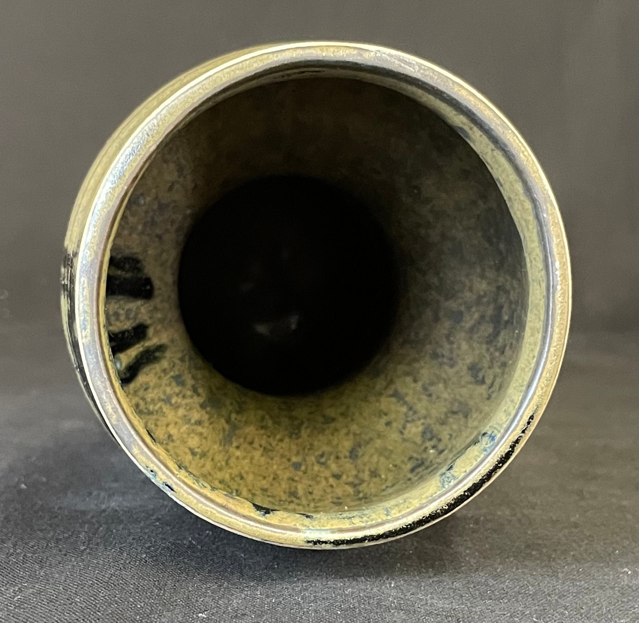 Japan Vintage Minimalist Ceramic Wabisabi Vase Ikebana Craft 1960 ...