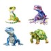 Watercolor Reptiles PNG Clipart Bundle, Chameleon, Lizard, Skink, Snake ...