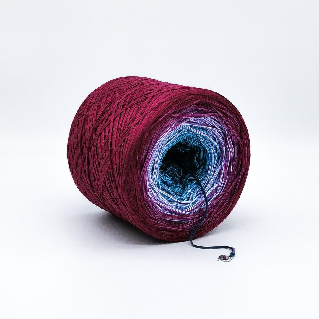 Gradient Yarn Cake Fowey Yarn Cake Cotton / Acrylic Yarn Crochet ...