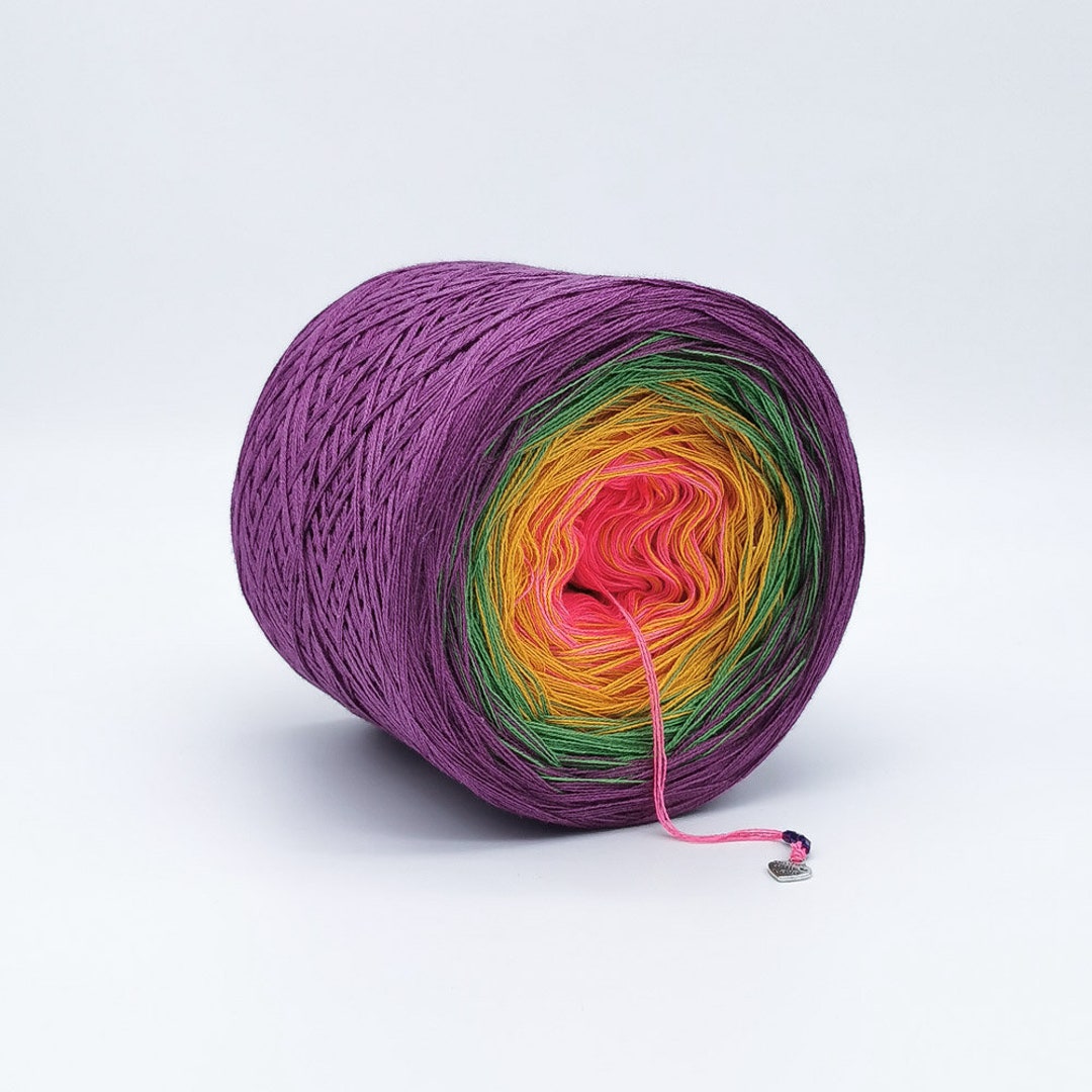 Gradient Yarn Cake ~ Blackpool ~ Yarn Cake ~ Cotton / Acrylic Yarn ...