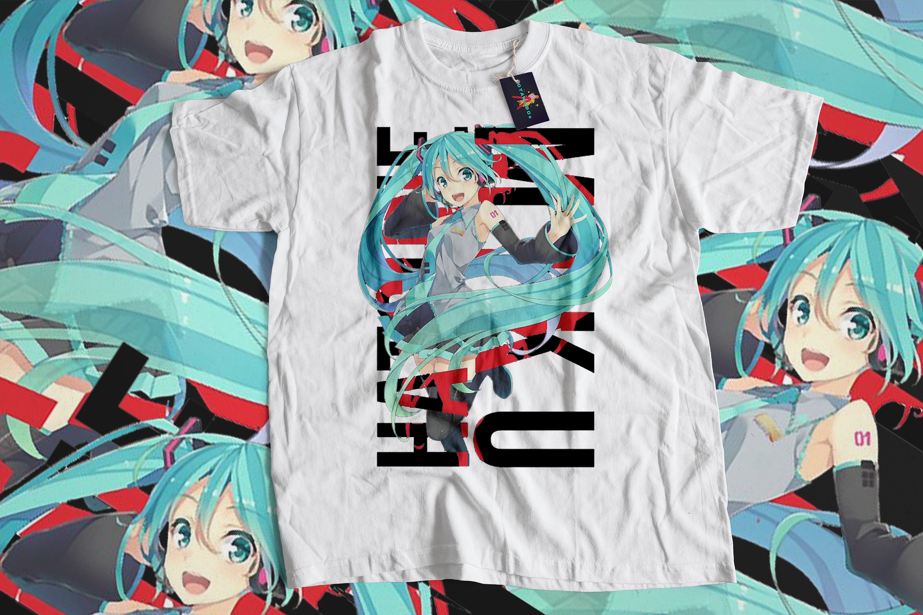 Hatsune Miku T-shirt Anime Girl, Harajuku Style, Japanese Streetwear ...