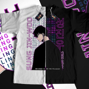 Sung Jinwoo Shirt, Thomas Andre, Statue of God, Solo, Leveling, Shirt ...