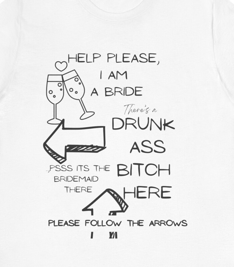 Help Crazy Ass Bitches Here Funny Bridal Bachelorette T Shirt Party Shirts Etsy