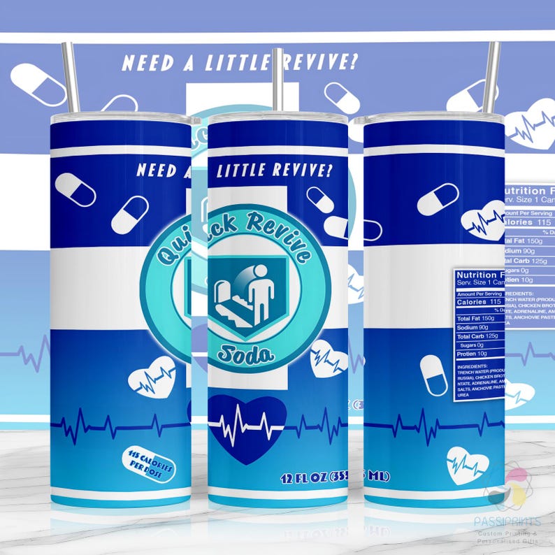 Zombies Perk a Cola, COD Quick Revive 20 Oz Seamless Tumbler Wrap ...