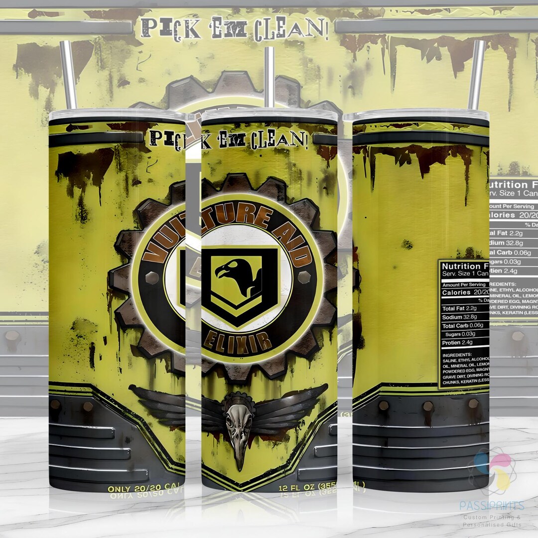 Zombies Perk a Cola, COD Vulture Aid 20 Oz Seamless Tumbler Wrap Design ...
