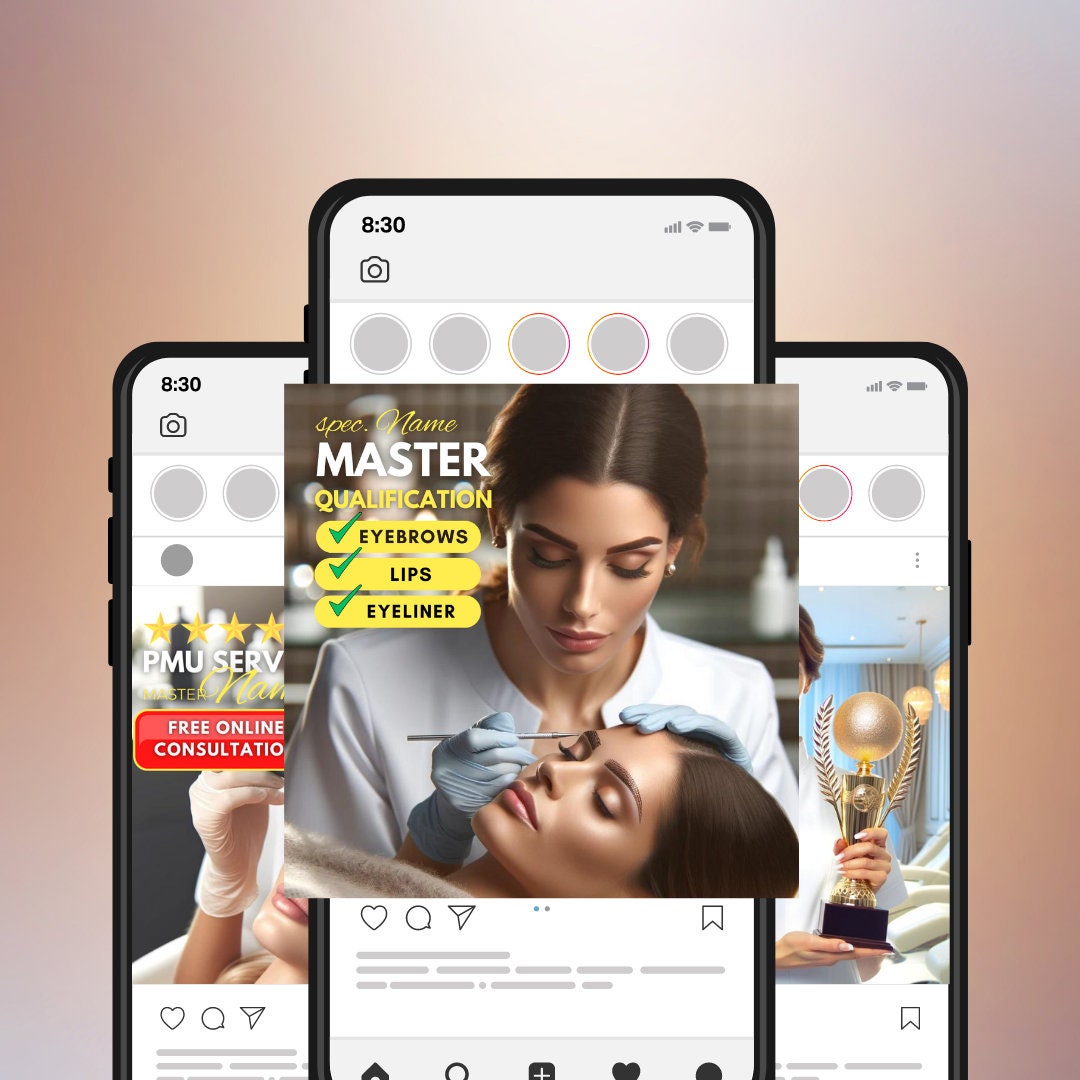 SPMU (semi Permanent Makeup) Instagram and Facebook Carousel Ads ...