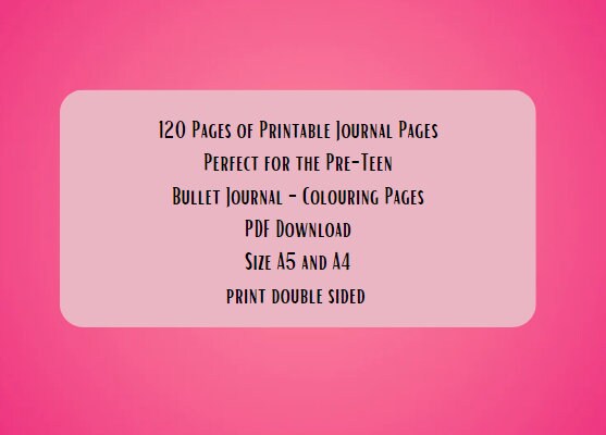 Printable Journal Pages - Etsy