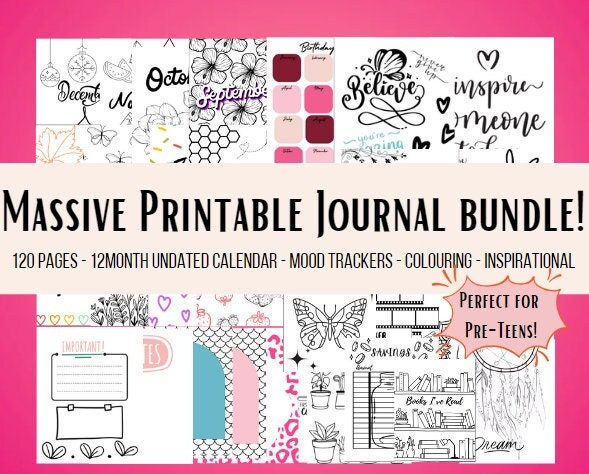 Printable Journal Pages - Etsy