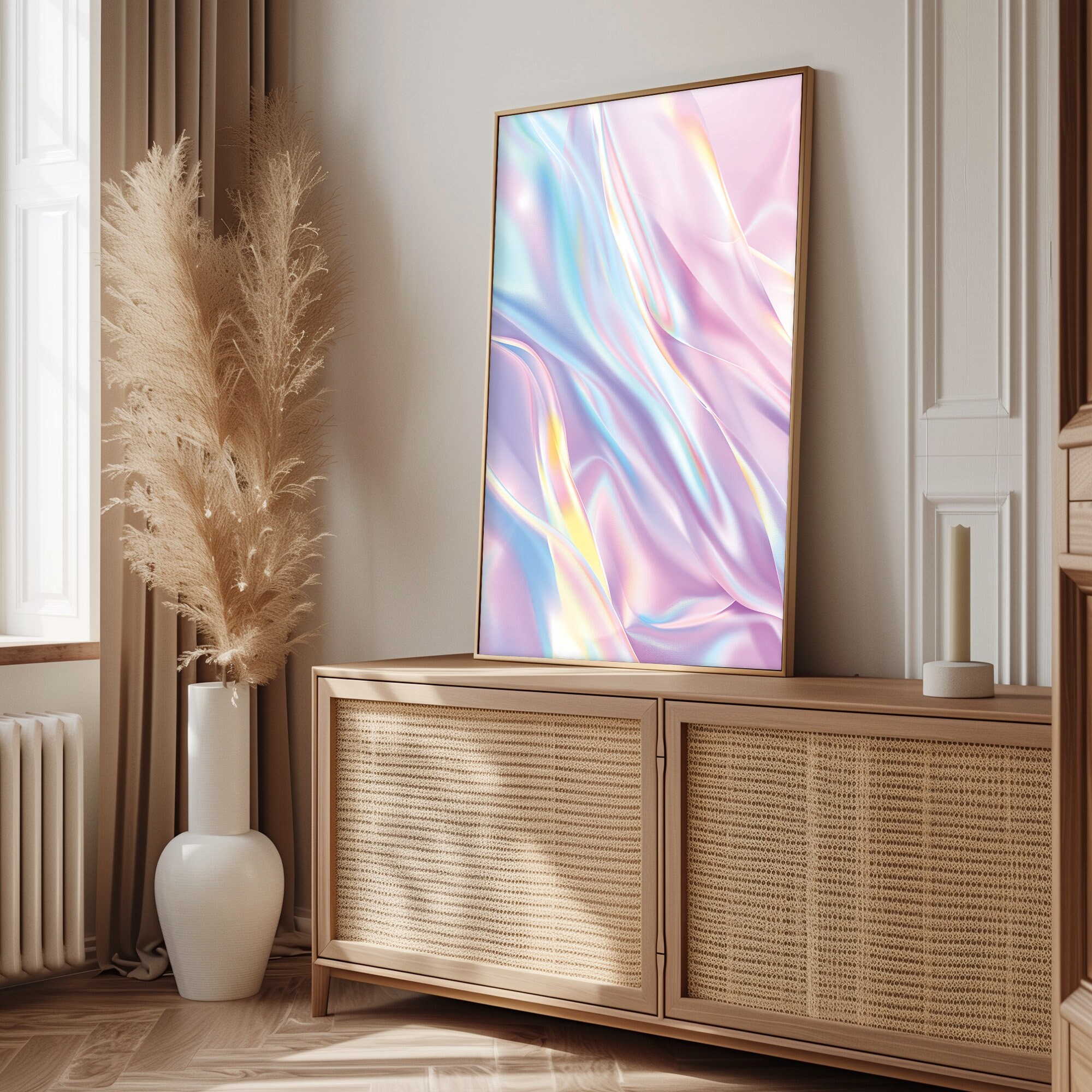 Metallic Aura Poster - Vibrant Chrome Holographic Poster - Trendy ...
