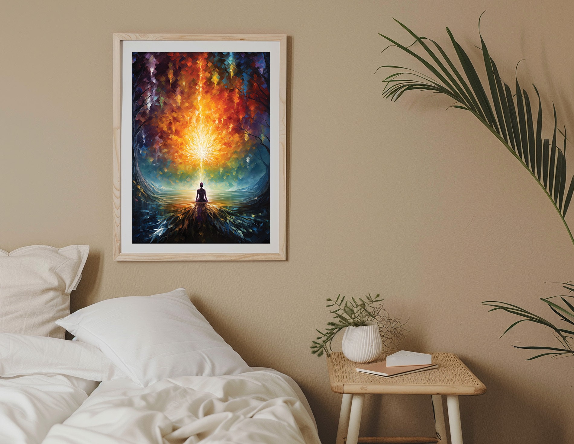 Your Inner Light Meditation Wall Art Colorful Spiritual Decor Digital ...