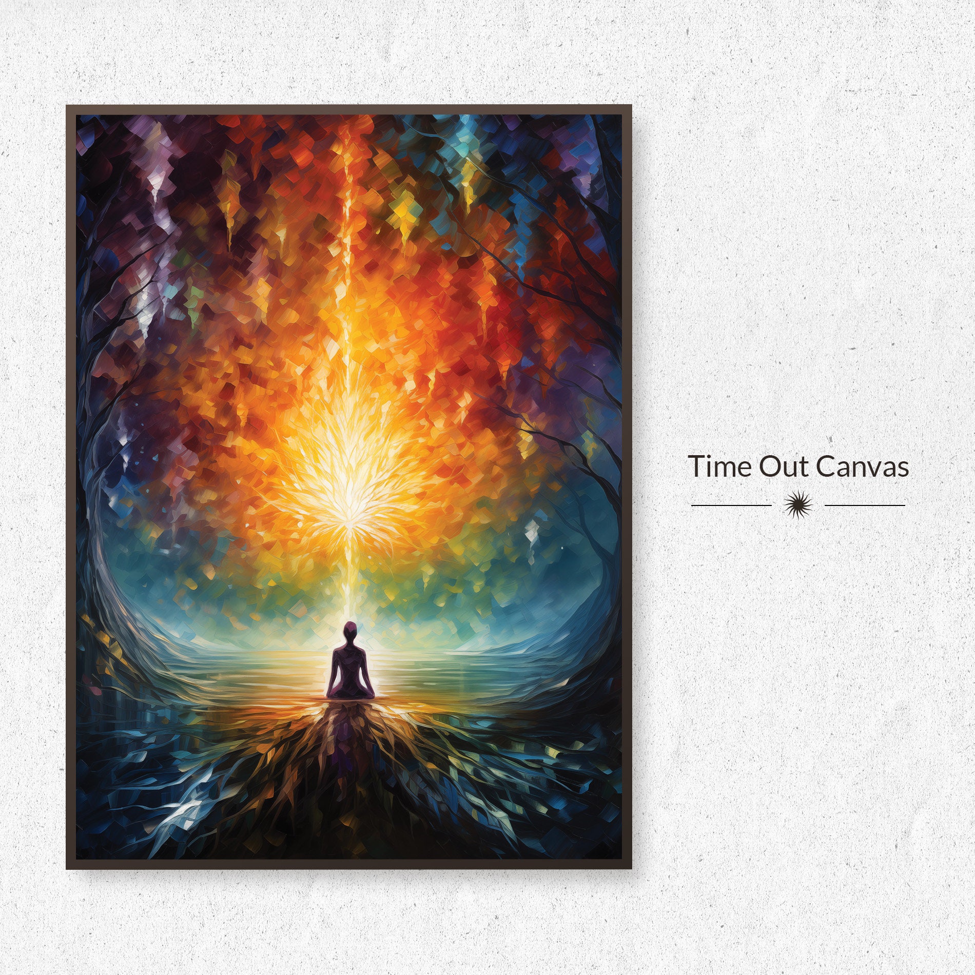 Your Inner Light Meditation Wall Art - Colorful Spiritual Decor Digital ...