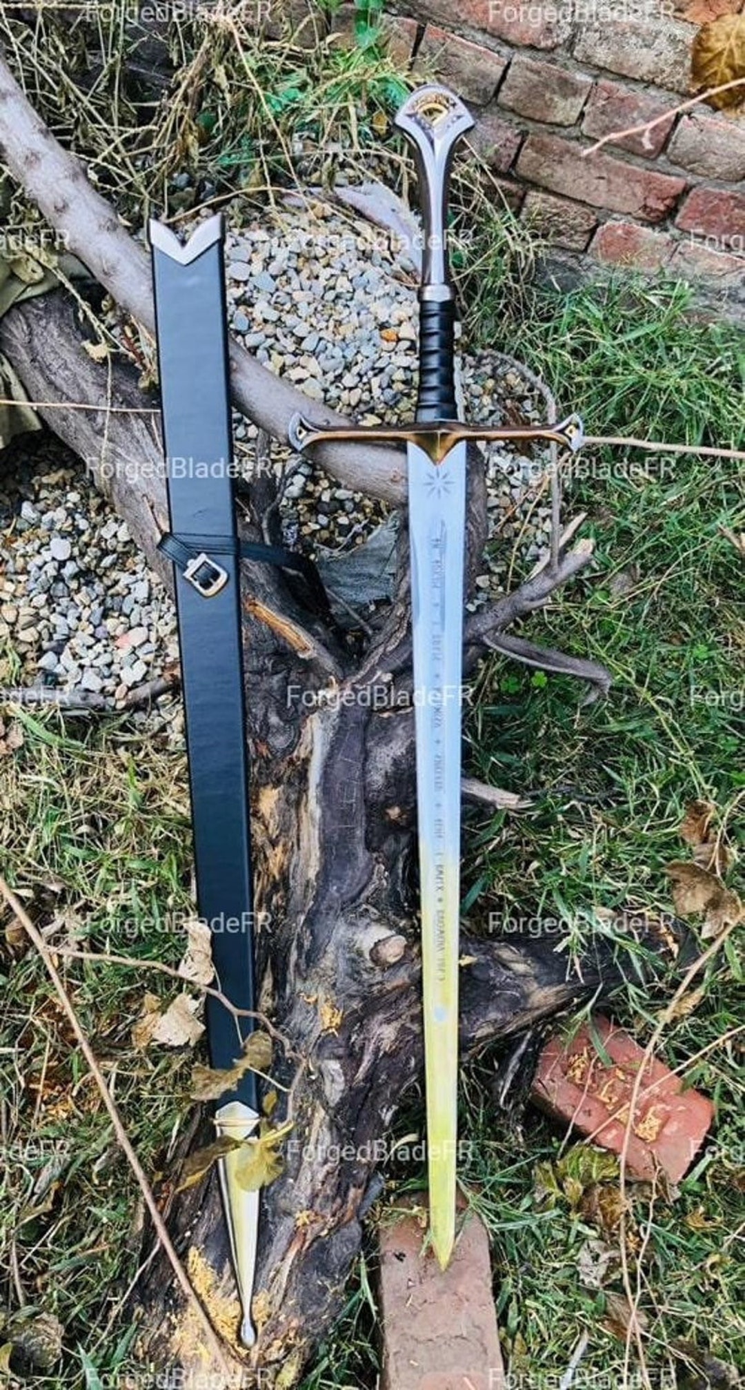 Hand Forged Stainless Steel Serpent Breath Sword, Sword of Uhtred, the ...