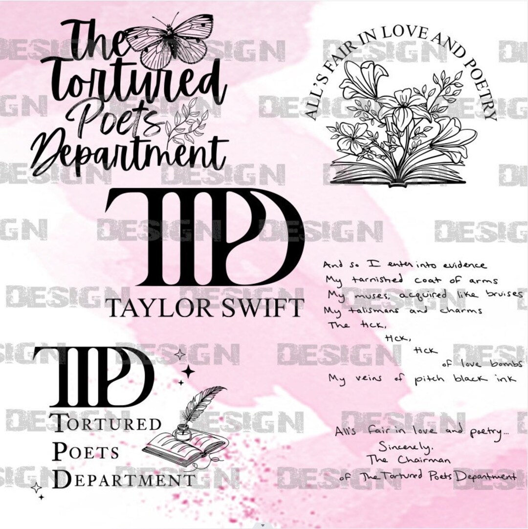 The Tortured Poets Department Bundle Svg Swiftie Gift the Eras Tour ...