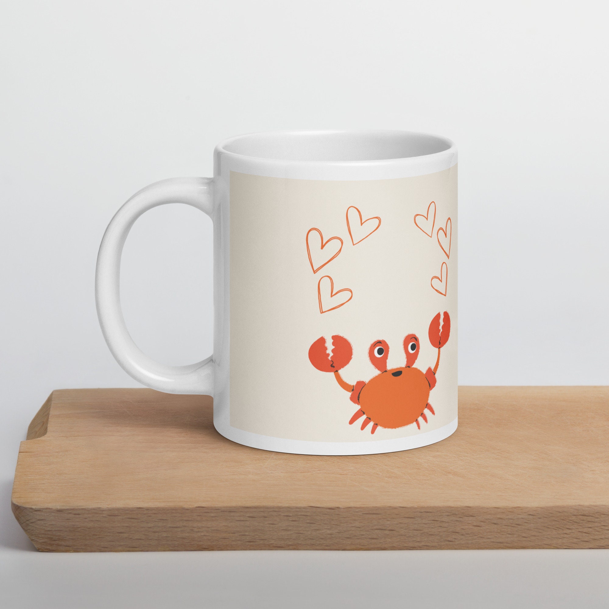 Crab Mug, Maritime Coffee Mug, Crab Lover, Underwater Animals, Gift ...