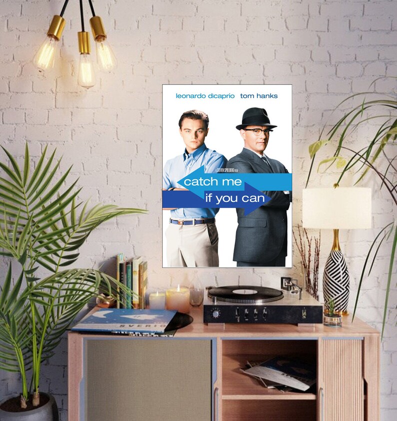 Catch Me If You Can 2002 Movie Poster Canvas Matte Silk A1 A2 A3 A4 A5 ...
