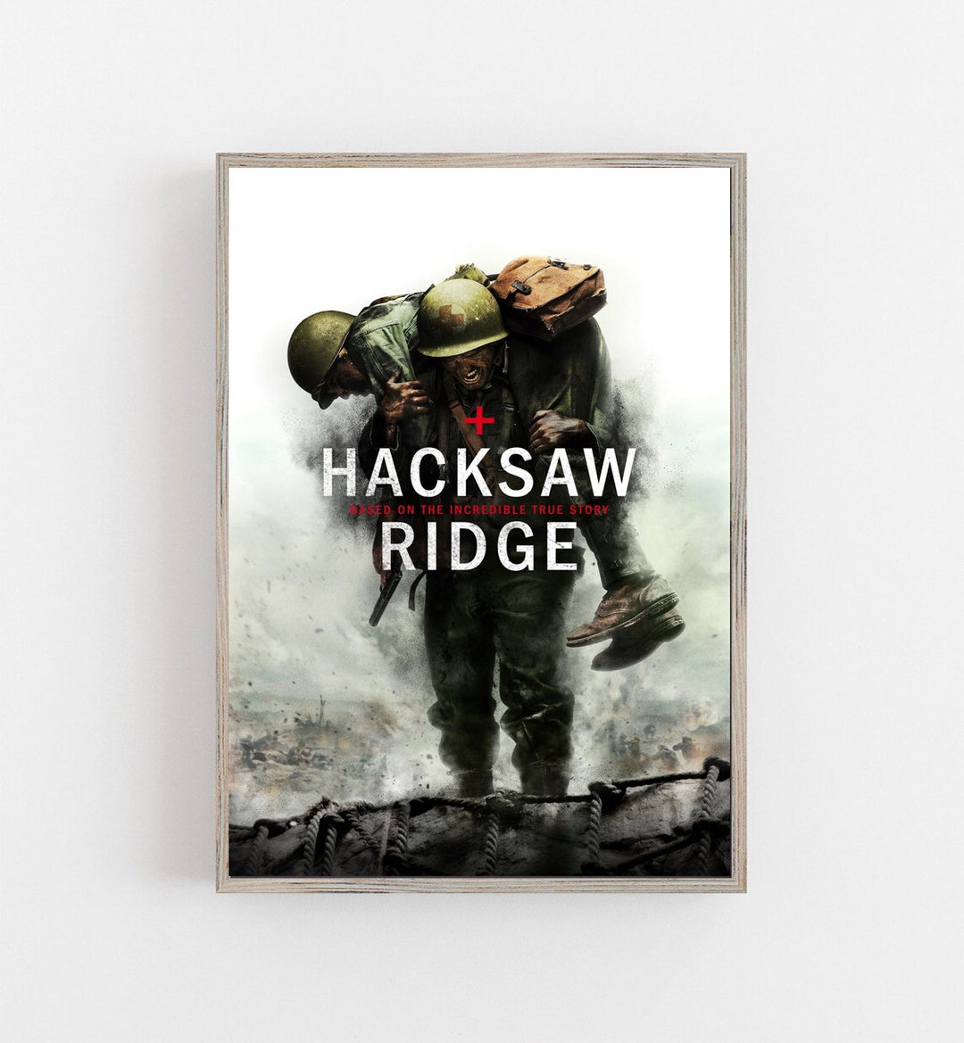 Hacksaw Ridge 2016 War Movie Poster Canvas Matte Silk A1 A2 A3 A4 A5 A6 ...