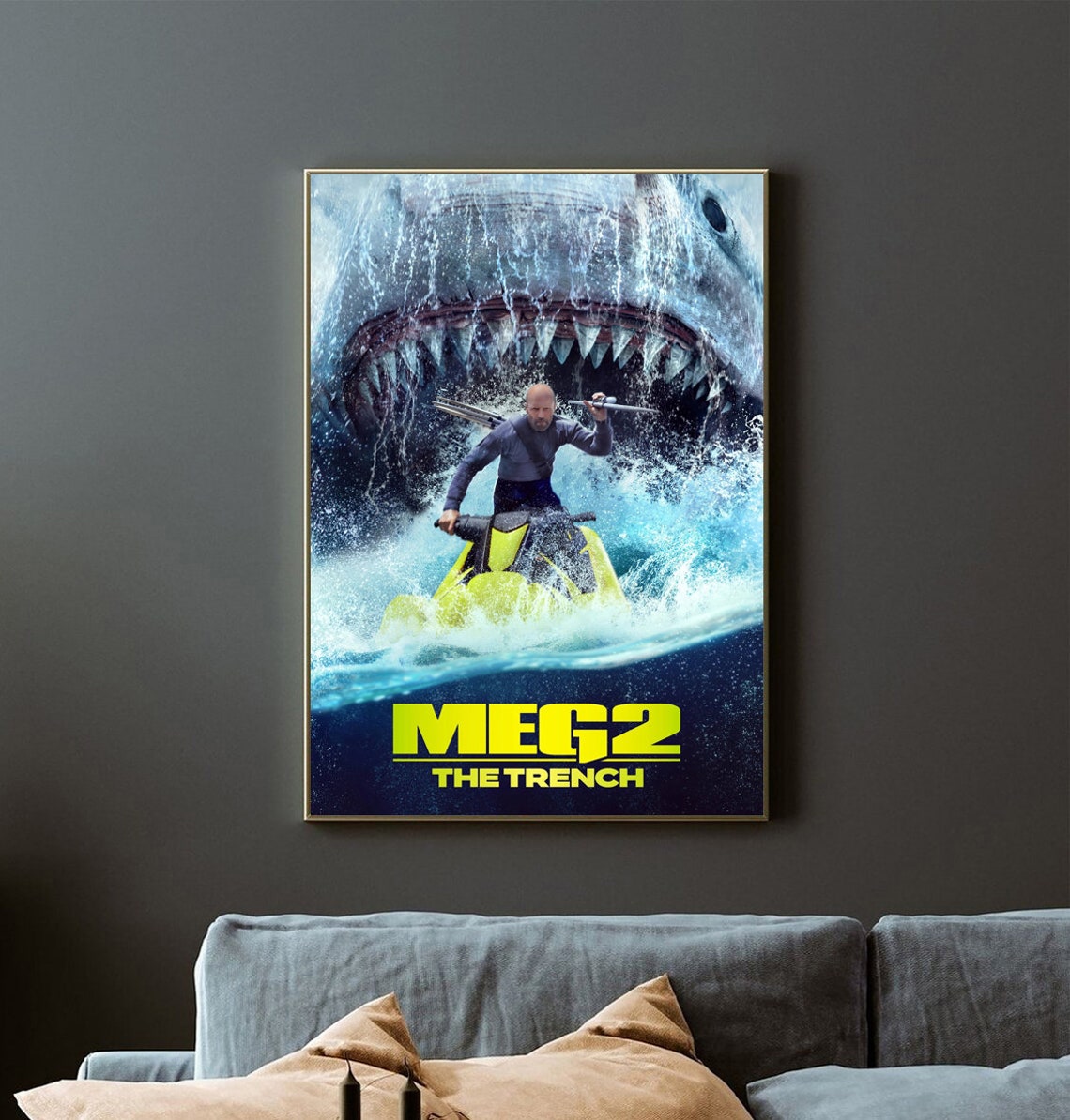 Meg 2 the Trench 2023 Movie Poster Meg 2 the Trench Movie Poster Meg 2 ...