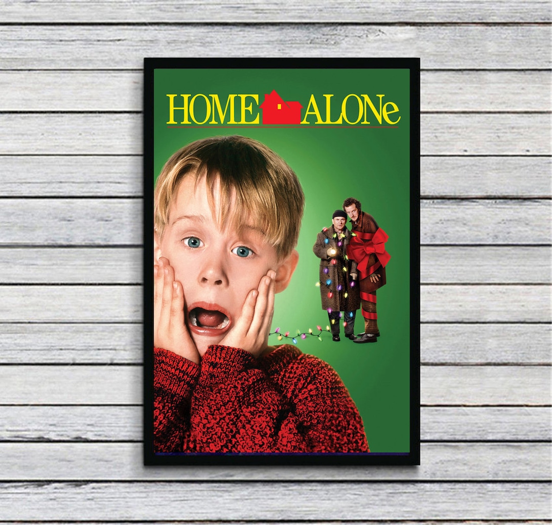 Home Alone 1990 Movie Cover Poster Canvas Matte Silk A1 A2 A3 A4 A5 A6 ...