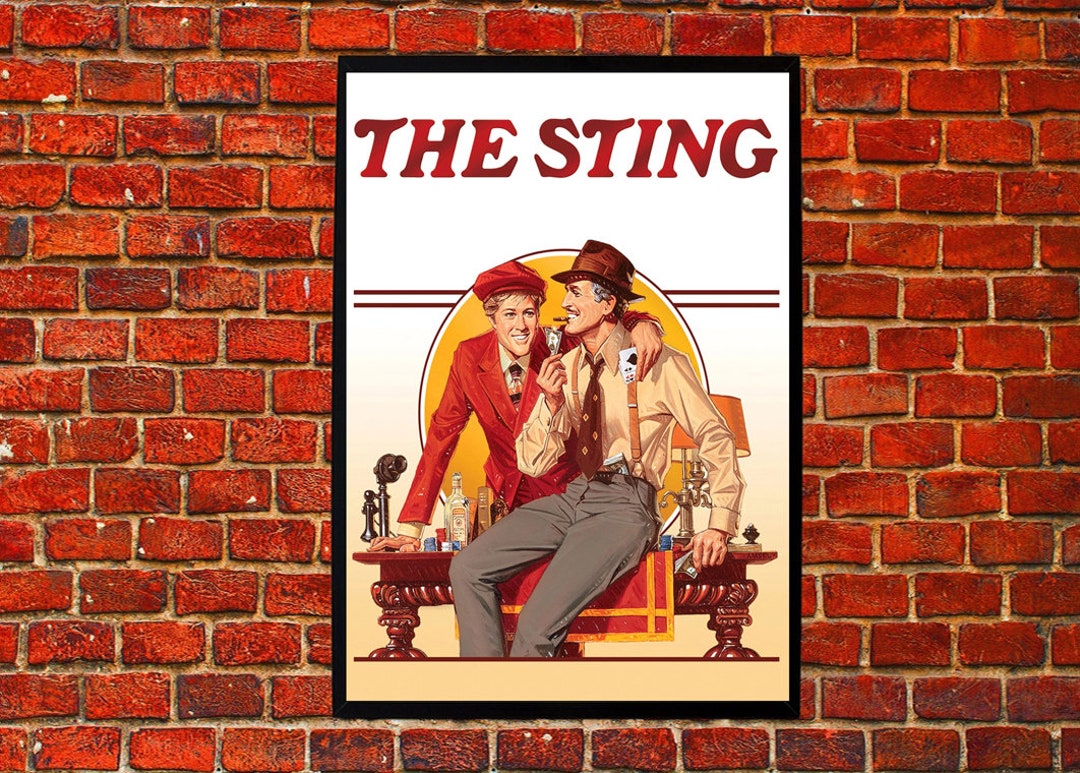The Sting 1973 Classic Movie Artwork Cover Poster Canvas Matte Silk A1 ...