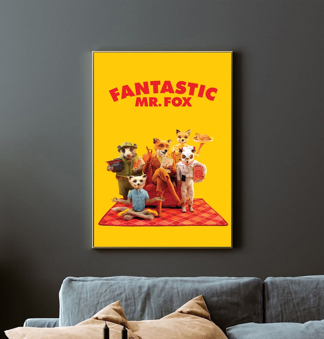 Fantastic Mr. Fox 2009 Movie Poster, Room Decor, Home Decor, Art Poster ...