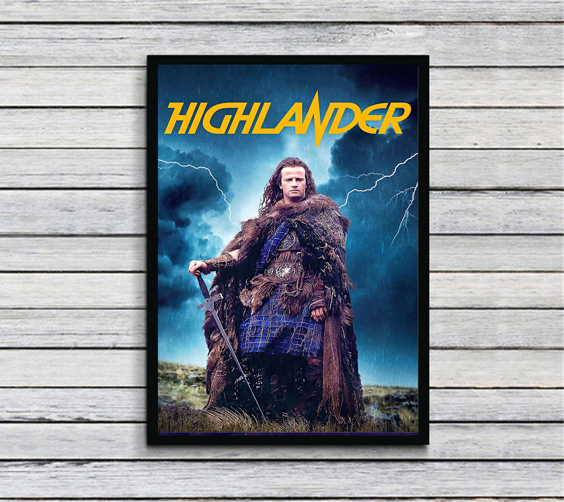 Highlander 1986 Classic Movie Poster Canvas Matte Silk A1 A2 A3 A4 A5 ...