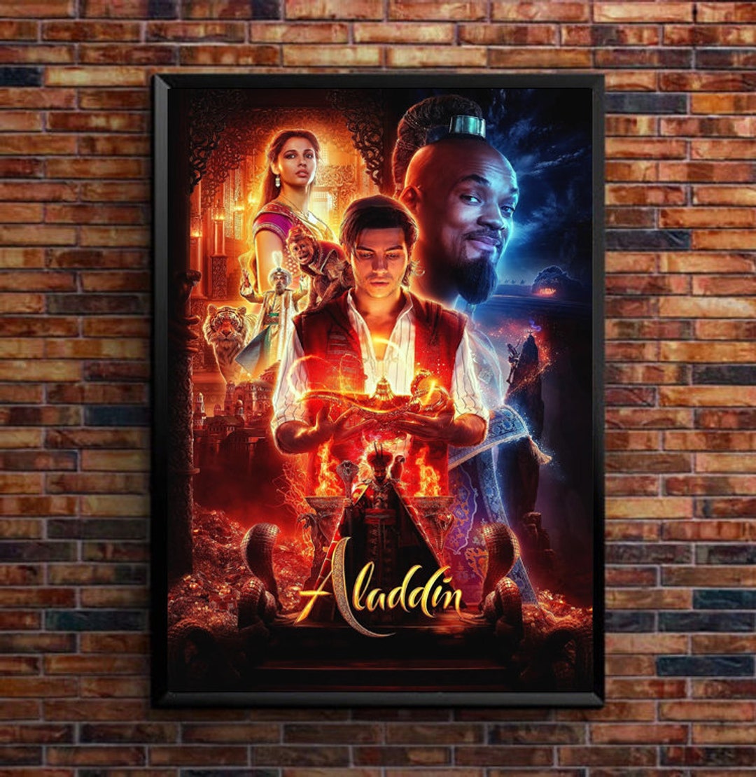 Aladdin 2019 Movie Poster Canvas Matte Silk A1 A2 A3 A4 A5 A6 11х17 ...