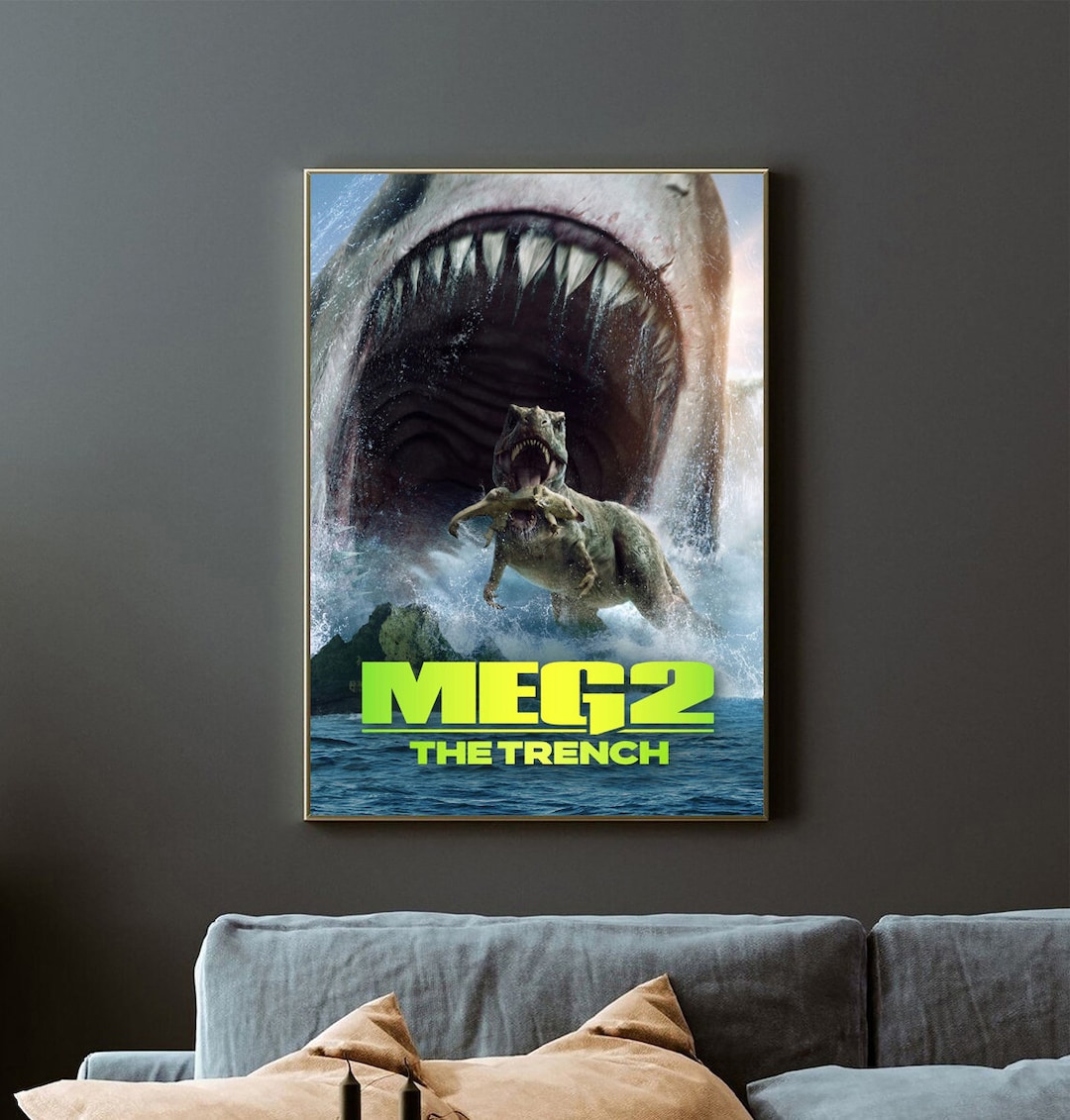 Meg 2 the Trench 2023 Movie Poster Meg 2 the Trench Movie Poster Meg 2 ...