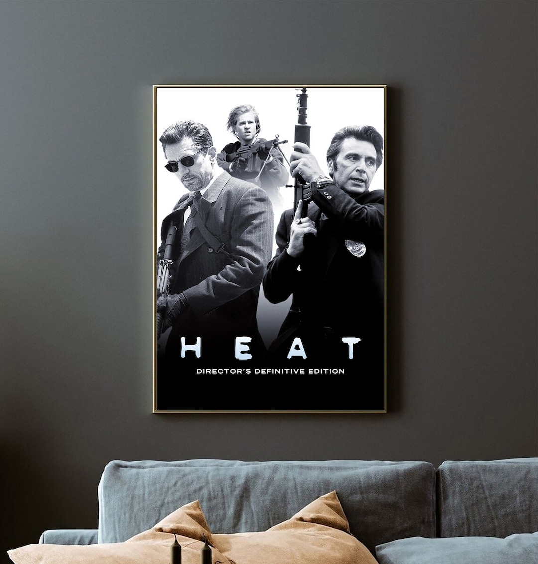 Heat 1995 Classic Action Movie Poster Canvas Matte Silk A1 A2 A3 A4 A5 ...