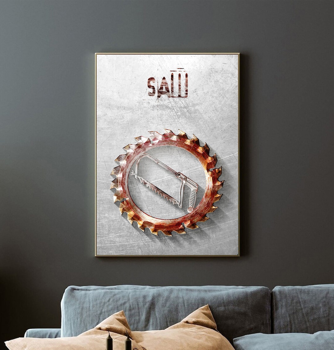 Saw 2004 Horror Movie Poster Canvas Matte Silk A1 A2 A3 A4 A5 A6 11х17 ...