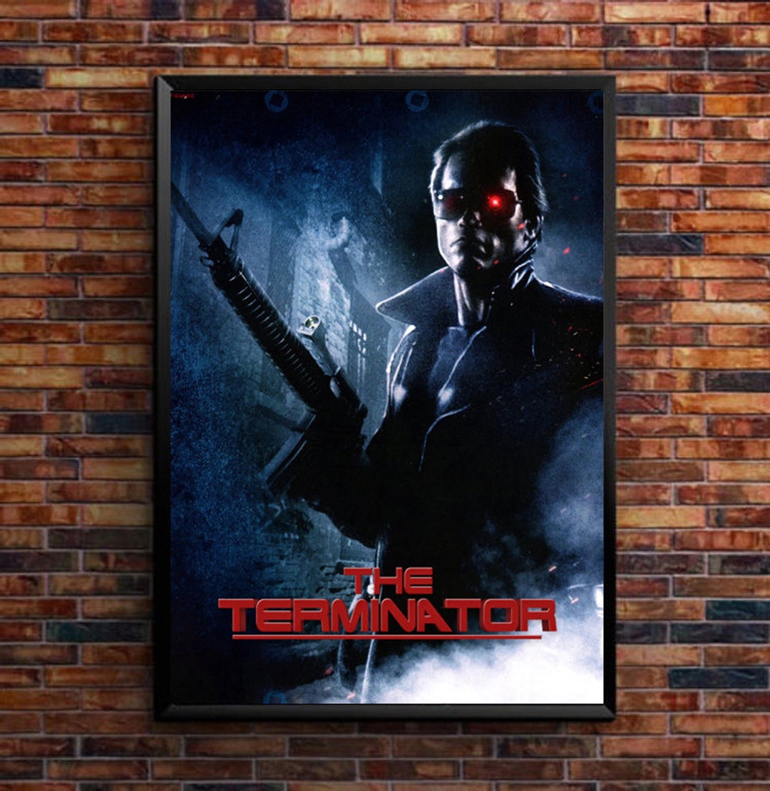The Terminator 1984 Classic Movie Poster the Terminator Robot From the ...