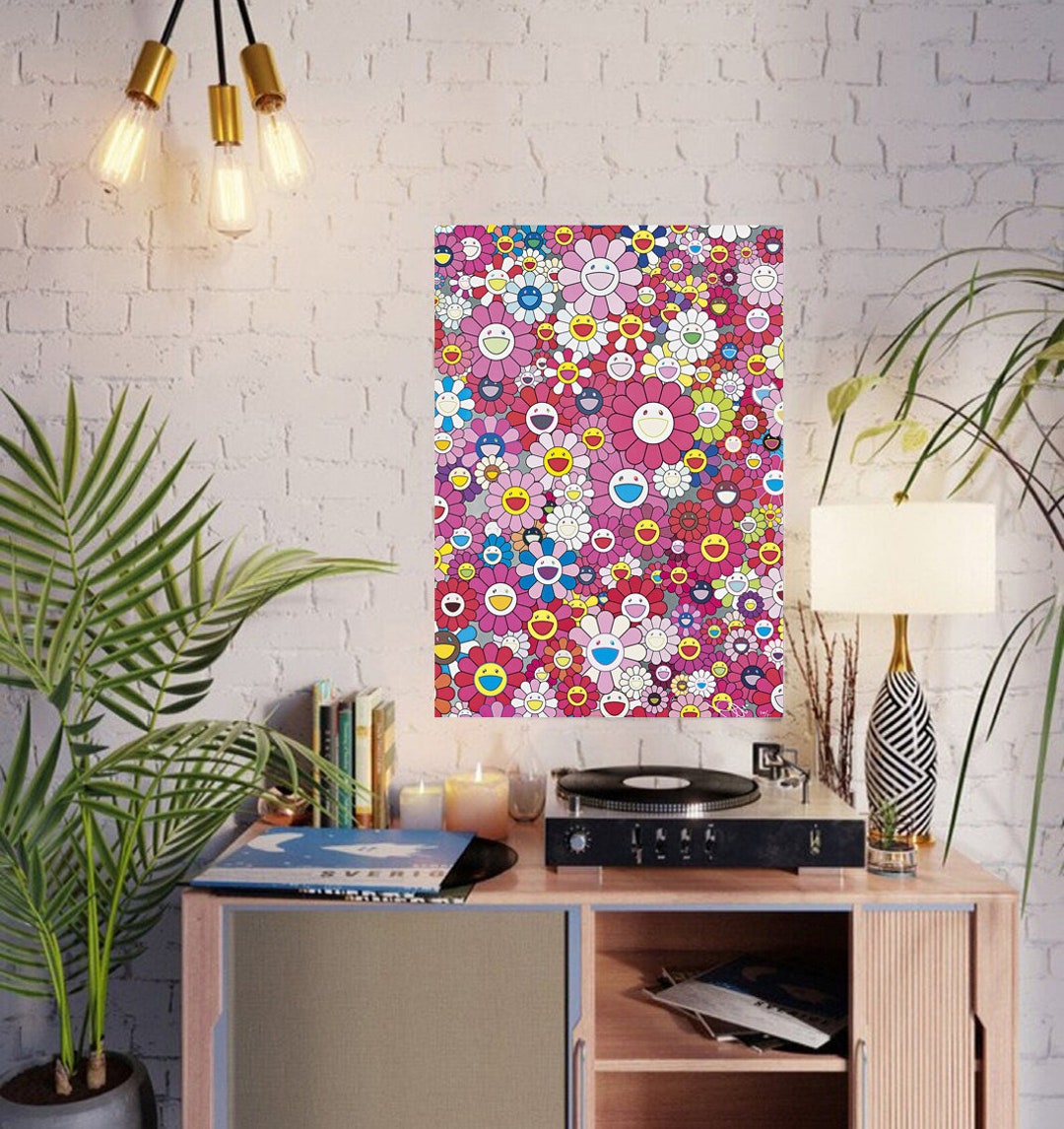 Murakami Takashi Japanese Pop Poster, Wall Art Anime Print, Art Poster ...