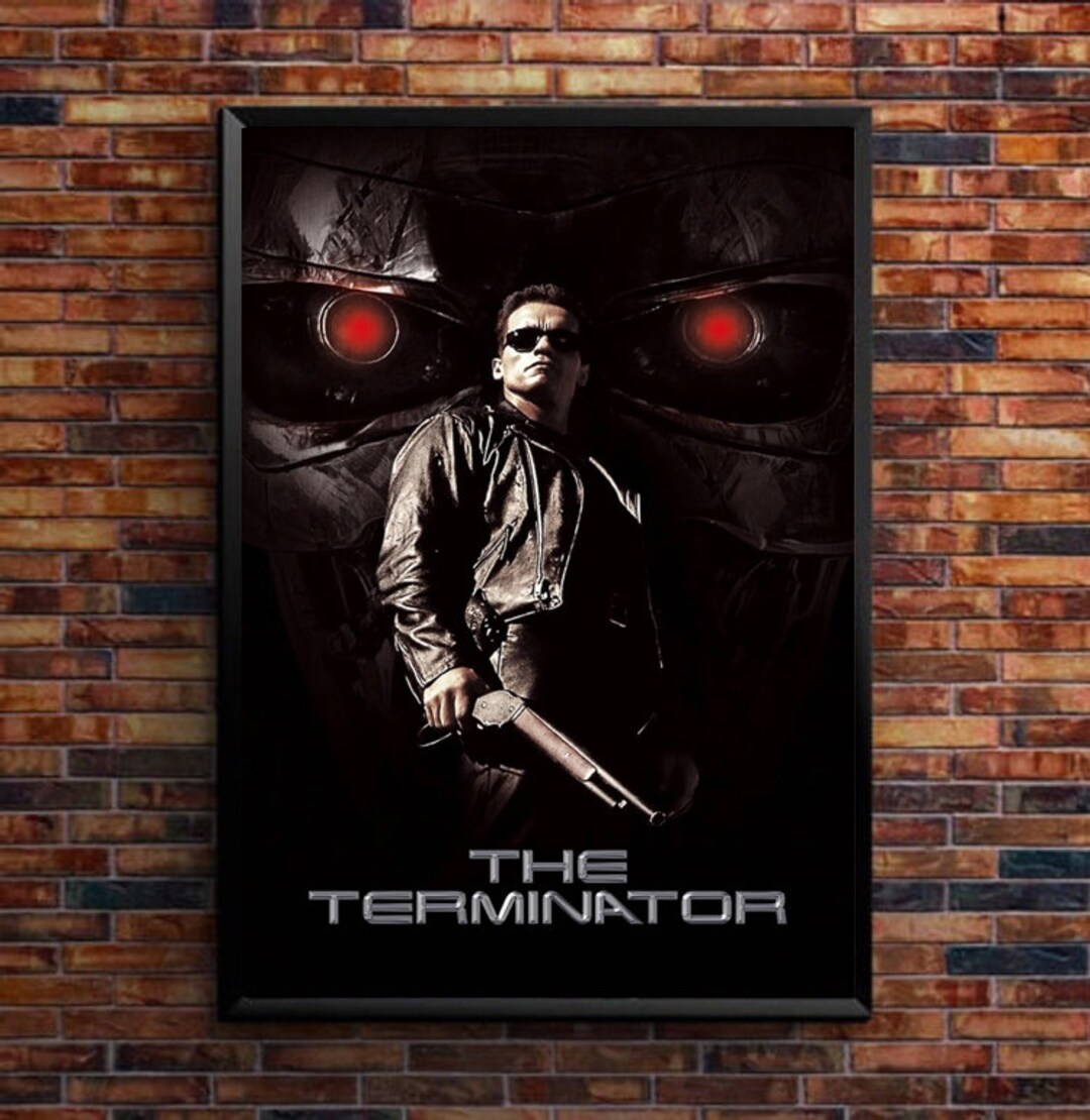 The Terminator 1984 Classic Movie Poster the Terminator Robot From the ...