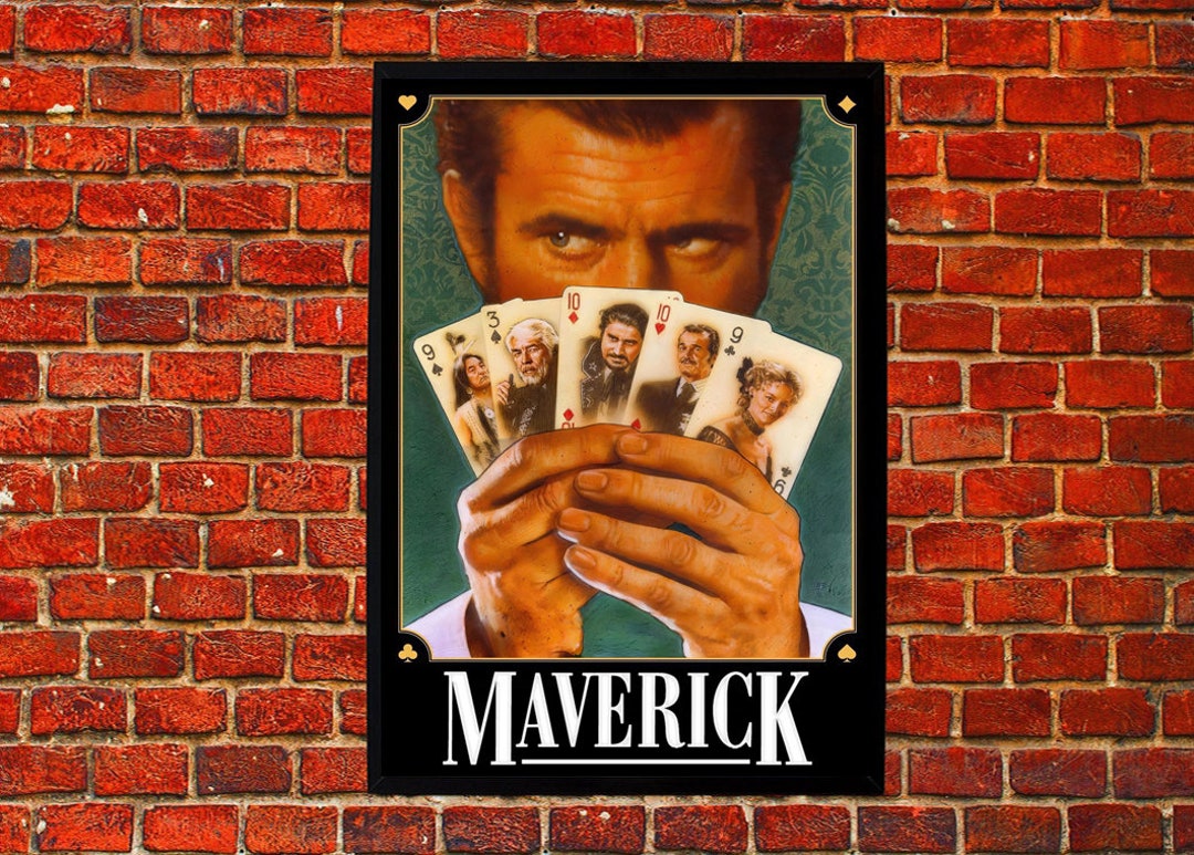 Maverick 1994 Movie Poster Canvas Matte Silk A1 A2 A3 A4 A5 A6 11х17 18Х24 24Х36 Inches Maverick ...