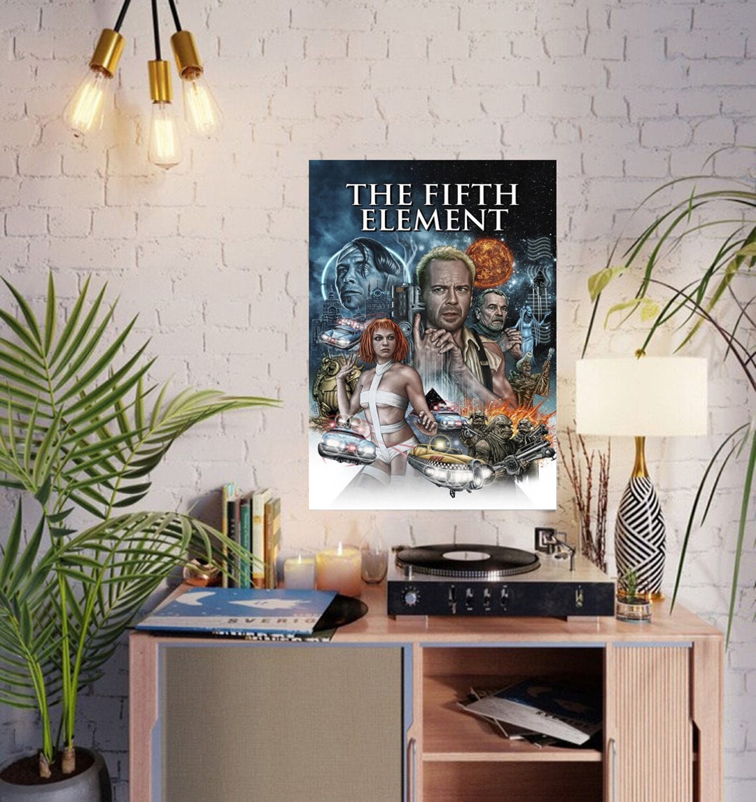 The Fifth Element 1997 Classic Sci-fi Movie Cover Poster the Fifth ...