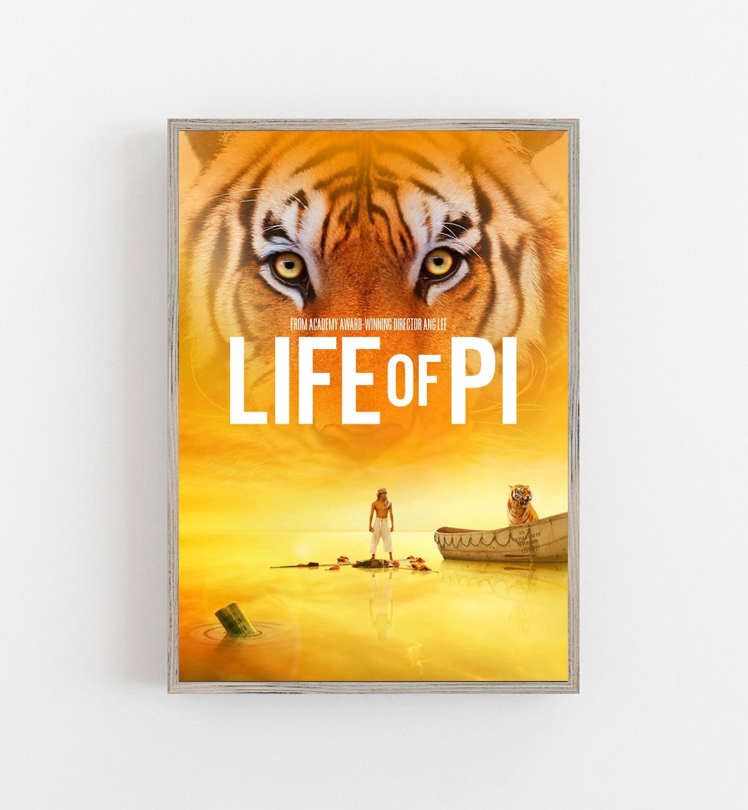 Life of Pi 2012 Movie Poster Canvas Matte Silk A1 A2 A3 A4 A5 A6 11х17 ...