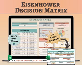 Decision Matrix: Simple Task Priority Tracker Google Sheets Template - Etsy