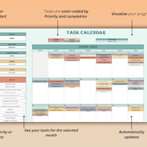 Excel 365 Task Priority Tracker Eisenhower Matrix Google Sheets Urgent ...