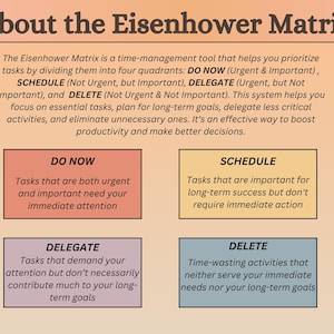 Eisenhower Matrix Excel Decision Matrix Google Sheets Task Priority ...