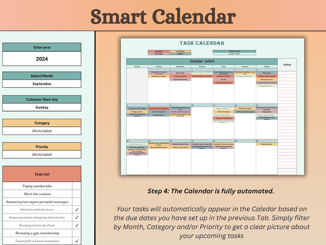 Excel 365 Task Priority Tracker Eisenhower Matrix Google Sheets Urgent ...