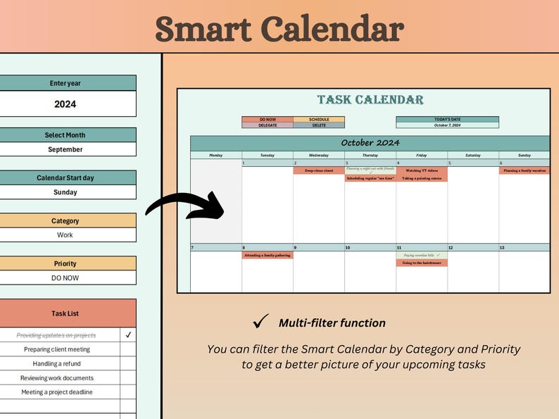 Excel 365 Task Priority Tracker Eisenhower Matrix Google Sheets Urgent ...
