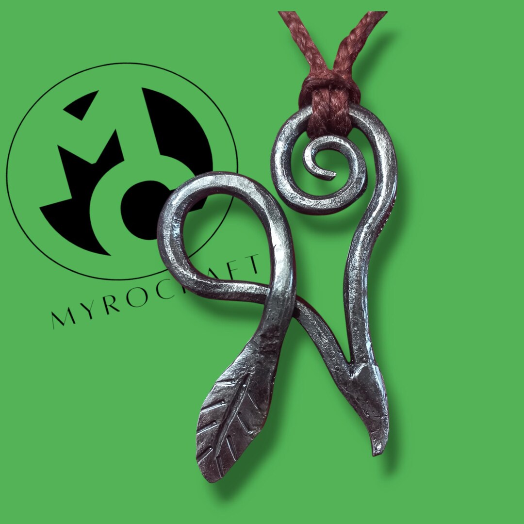 Elven Pendant Amulet Leaf of Fire: Forest Friend - Handmade Jewelry ...
