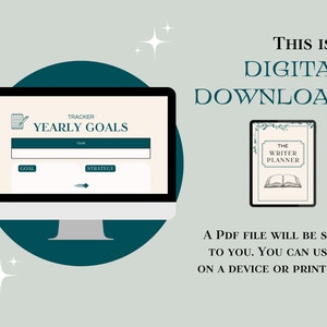 THE WRITER PLANNER | Writing Workbook and Word Count Tracker ...